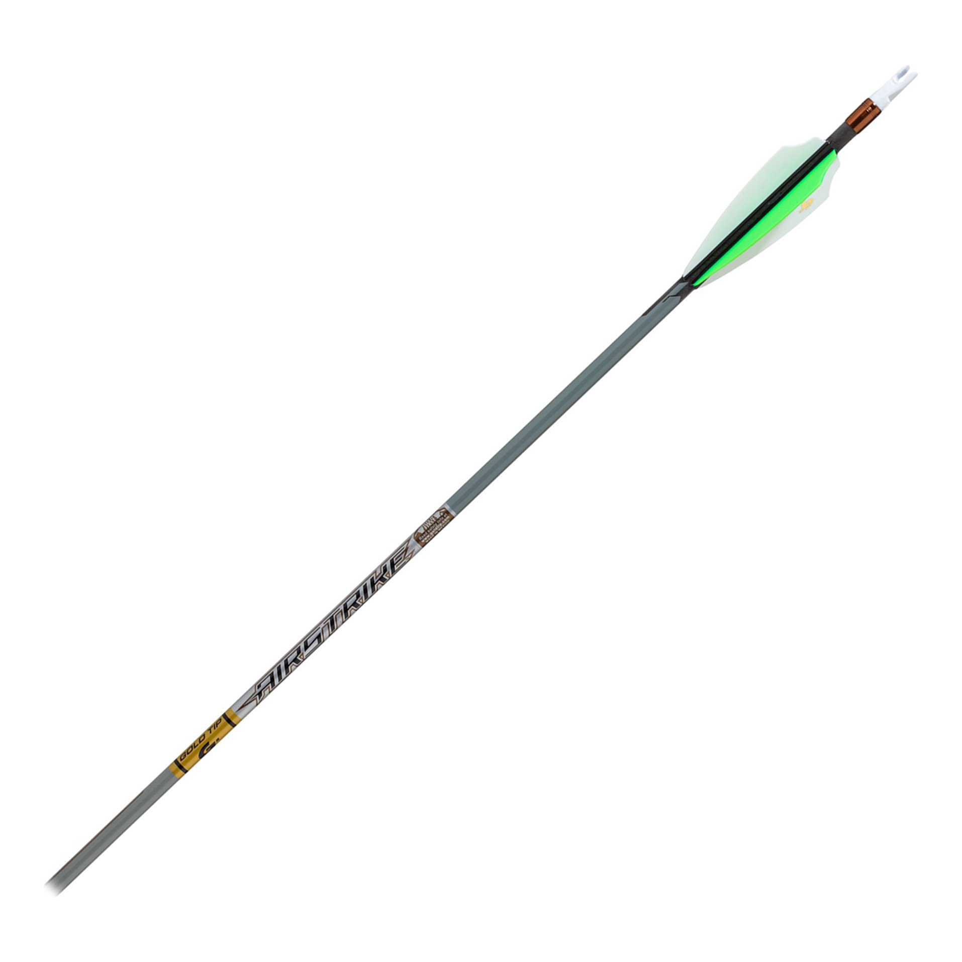 Gold Tip Airstrike Micro Diameter Carbon Arrows with 4 Fletch Vanes ...